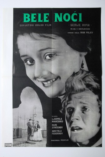 WHITE NIGHTS BELYE NOCHI SOVIET RUSSIAN 1960 DOSTOYEVSKY RARE EXYU ...