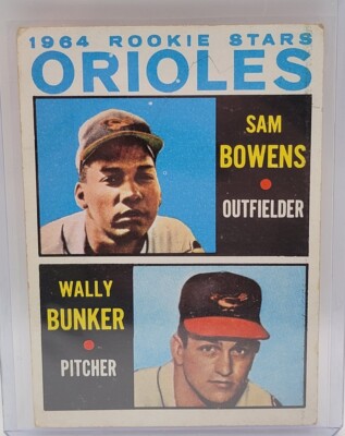 1964 Topps - 1964 Rookie Stars #201 Sam Bowens, Wally Bunker (RC) | eBay