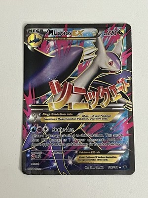 Pokemon Card TCG Mega M Latios EX Roaring Skies Full Art Holo 102/108 ...