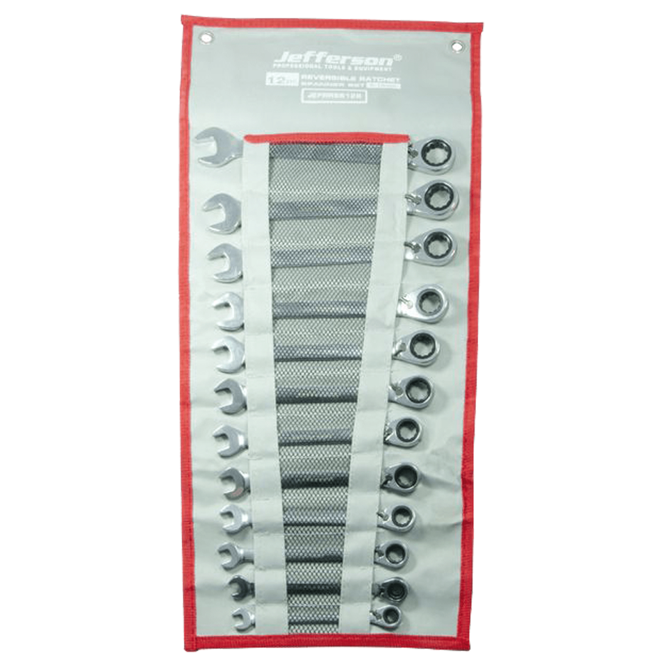 Jefferson 12 Piece Reversible Ratchet Spanner Set 8-19mm | eBay UK
