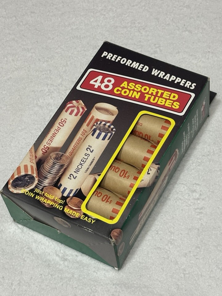 Vintage Preformed Coin Wrappers Assorted 48 Count (1994) || NIB | eBay