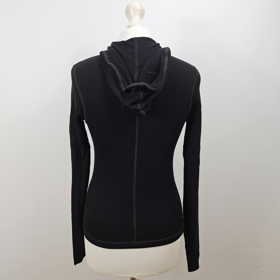 iets frans Black Half Zip Hoodie Size S Minor Defect | eBay UK