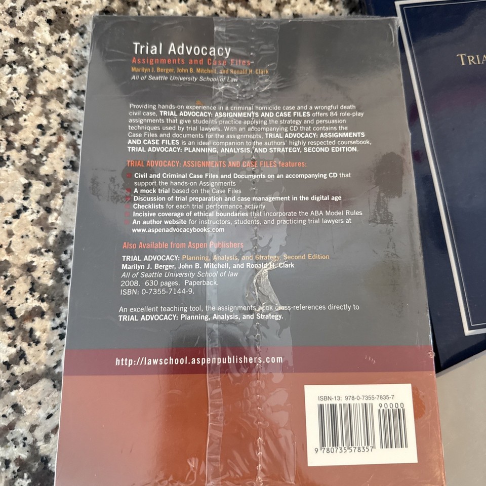 Trial Advocacy Law Book Bundle LexisNexis + Instructor Manual + CD-ROM ...