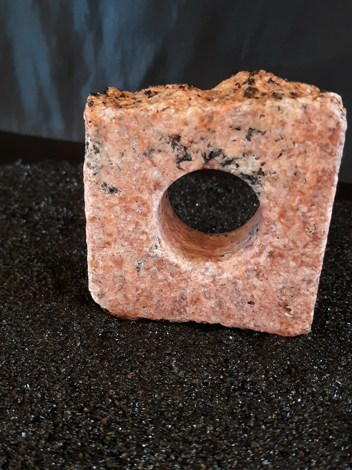 Natural real carved rock aquarium fish tank stone granite swim cave ...