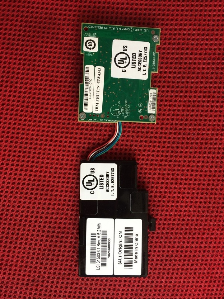 IBM 43W4342 BBU07 Battery FoR /9260-4i/8i/9261-4i/8i/9280-8e/9750-16i ...