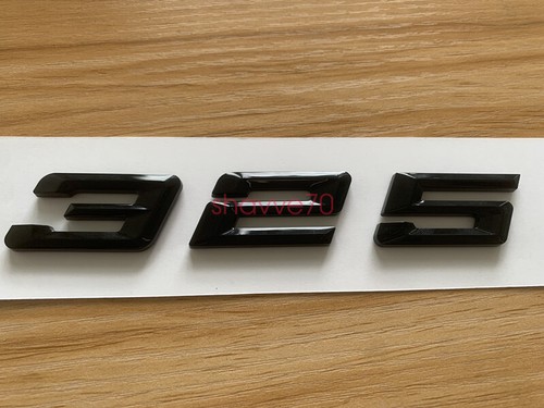 Gloss Black 3D ABS Letters Trunk 325 Emblem Rear Badge for BMW 2017 ...