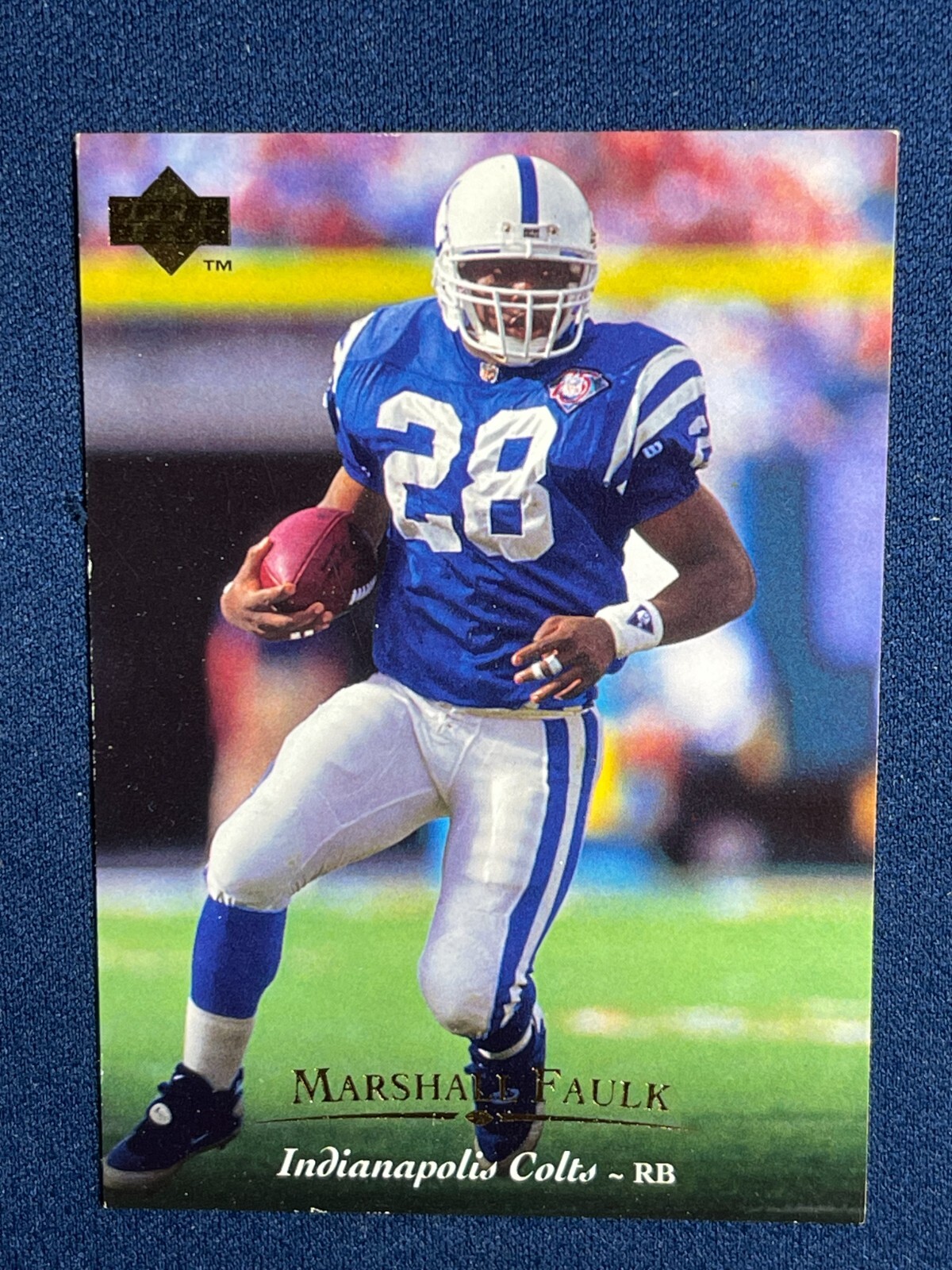 1995 UPPER DECK #74 MARSHALL FAULK (INDIANAPOLIS COLTS) FOOTBALL CARD ...