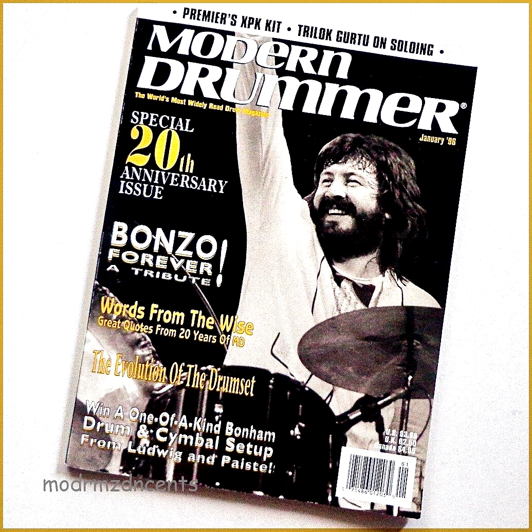 John Bonham Modern Drummer Magazine Modern Drummer Legends: Rush's