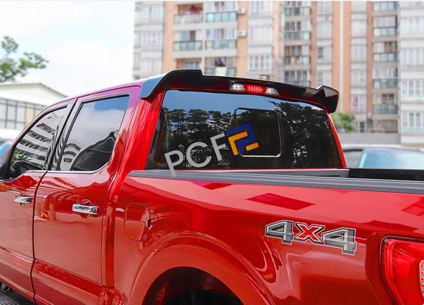 For Ford F-150 raptor F150 2021-2024 ABS Gloss Black Rear Roof Spoiler ...