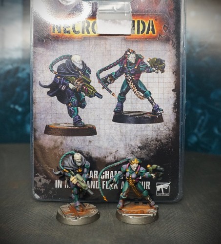 Van Saar Champions in Mesh and Flak Armour painted Necromunda Warhammer ...