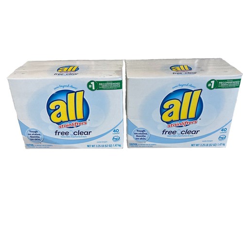 All Free & Clear Powder Laundry Detergent, Sensitive Skin, 52 oz, 40 ...