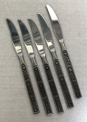 Oneida Northland Stainless Spring Fever Flatware Set 5 Dinner Knives | eBay