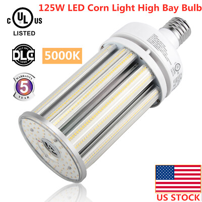 125W LED Corn Bulb 5000K E39 Replace 400W MH Garage Street Area Post ...