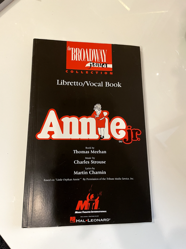 MTI Annie Jr Libretto/Vocal Book Student Handbook Broadway | eBay