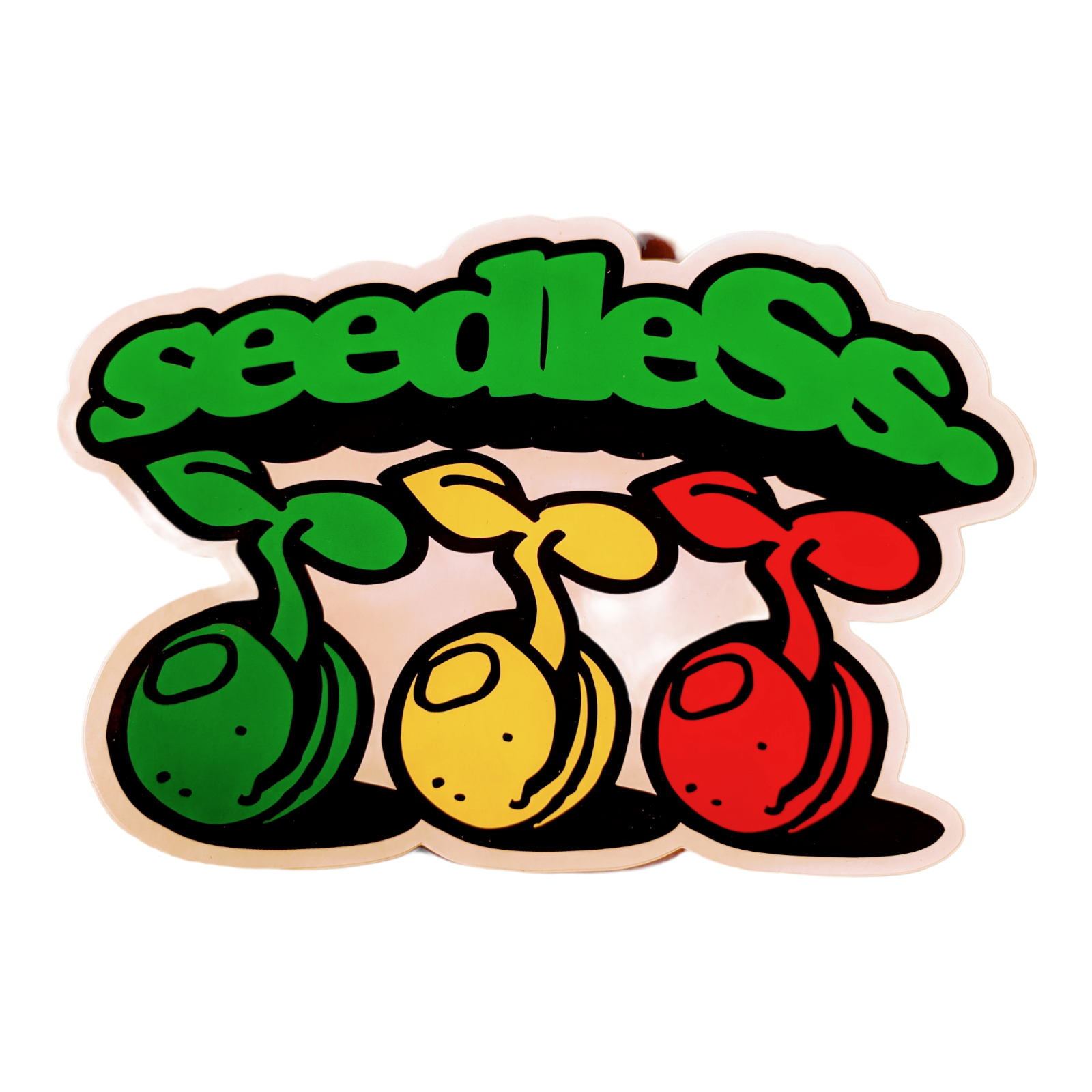 Seedless Clothing Company Three Rasta Reefer Seeds 5" x 7" Large ...