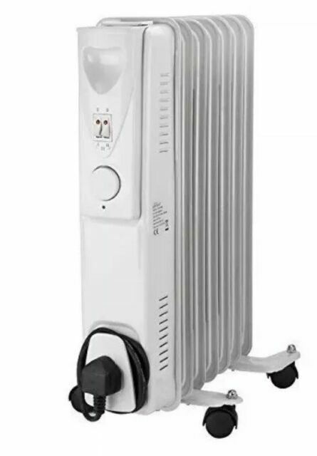 Daewoo HEA1130 1500W Oil Filled Portable Radiator - White for sale ...
