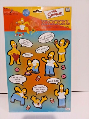 Vintage 1999 The Simpsons XXXXXL Homer Simpson Magnet Collection New ...