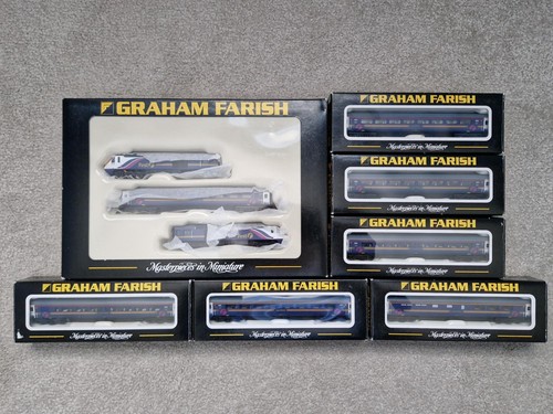 Complete Farish N Gauge First Great Western "Swoosh" livery HST (2+7 ...