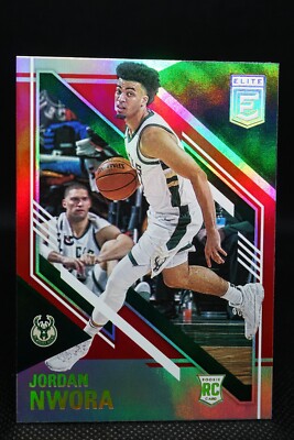 JORDAN NWORA 2020-21 NBA ELITE #118 MILWAUKEE BUCKS RC ROOKIE - INVEST ...