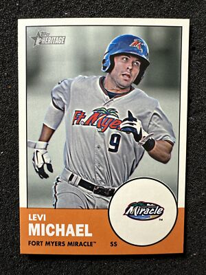 LEVI MICHAEL #158 2012 Topps Heritage Minor League Edition Rookie ...