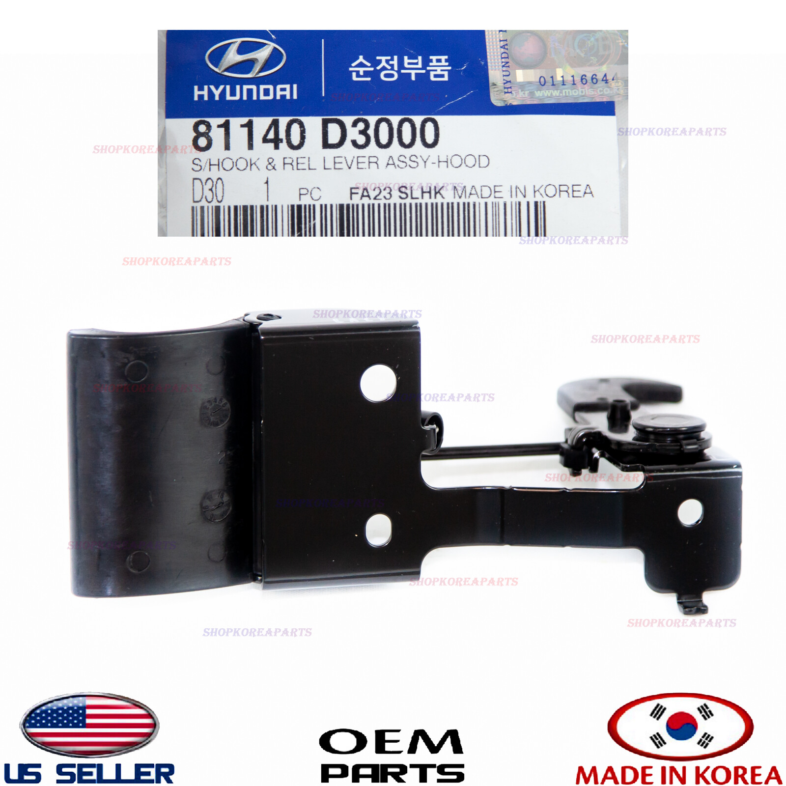 Hyundai OEM 16-18 Tucson Hood-release Lever Handle 81140D3000 for sale ...