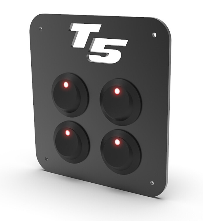 T5 TRANSPORTER VW ELECTRICAL CONTROL ROCKER SWITCH PANEL 12V LED CAMPER ...