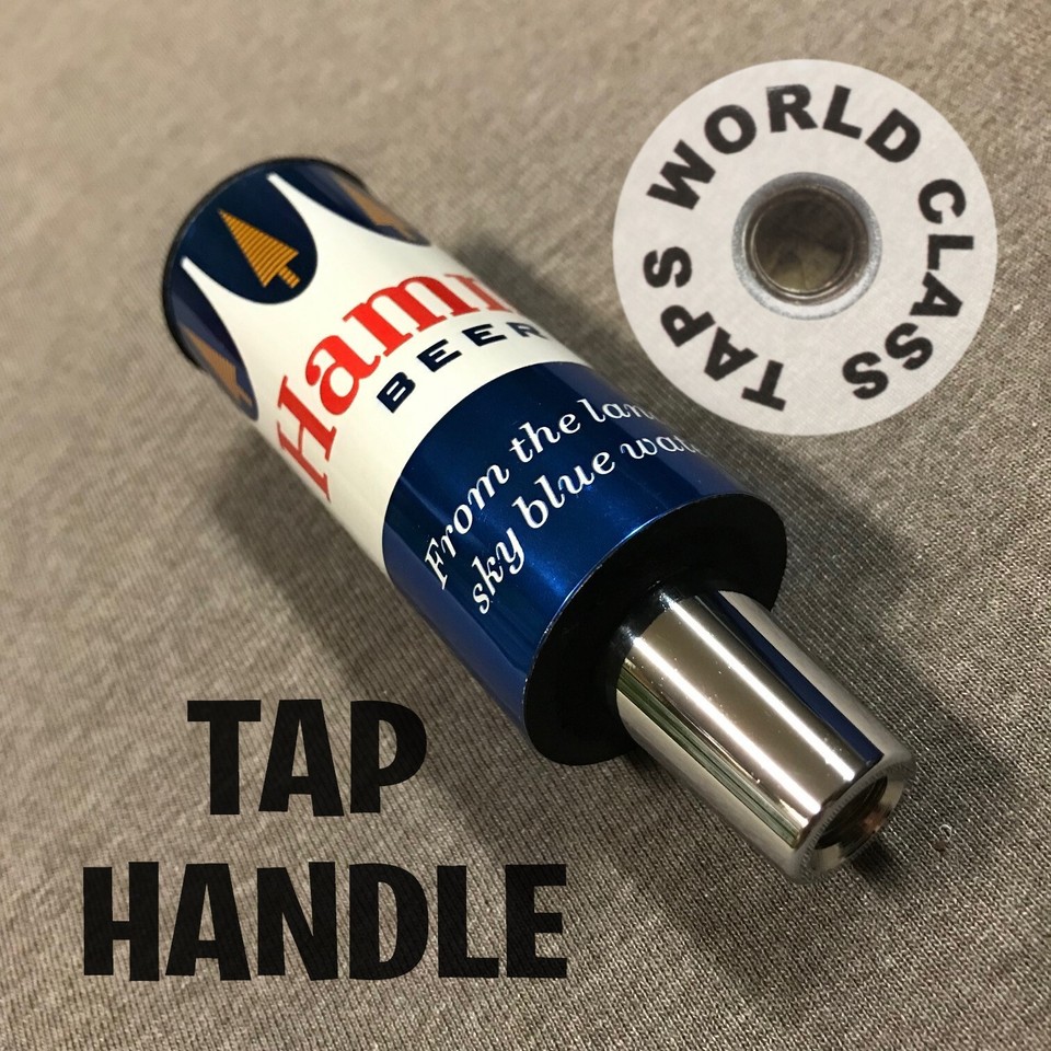 shorty 4.5in HAMM'S beer TAP HANDLE marker STUBBY tapper pull BAR knob ...