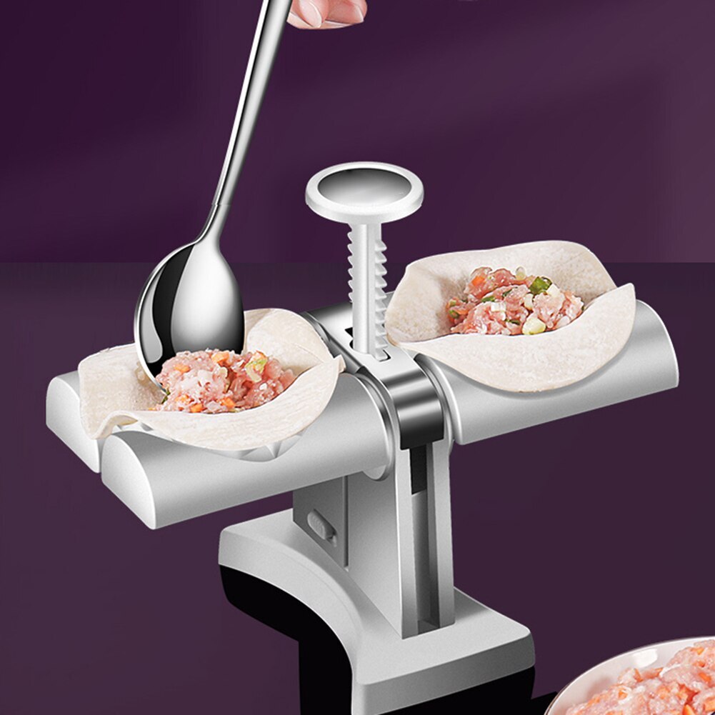 Household Double Head Automatic Dumpling Maker Mould Dumpling Wrapper ...