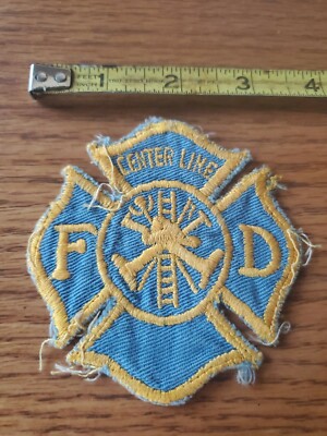 Center Line Fire Dept Patch vintage P1 | eBay