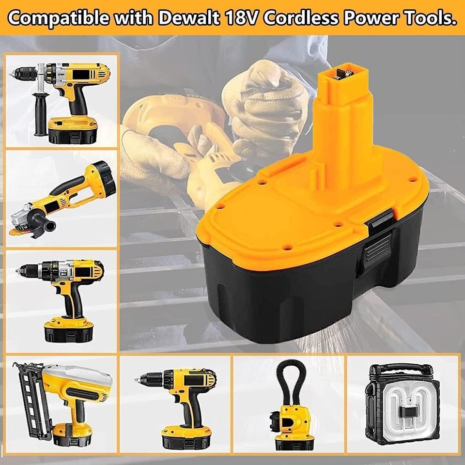 2Pack 18V XRP Battery for DEWALT DC9096-2 DW9095 DW9096 DC9098 DC9099 ...