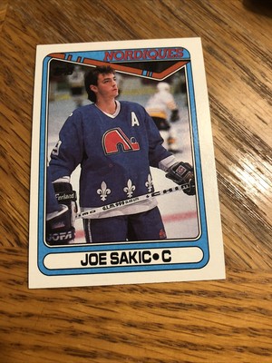 JOE SAKIC HOF 1990-91 TOPPS Card #384 Nordiques HOF | eBay