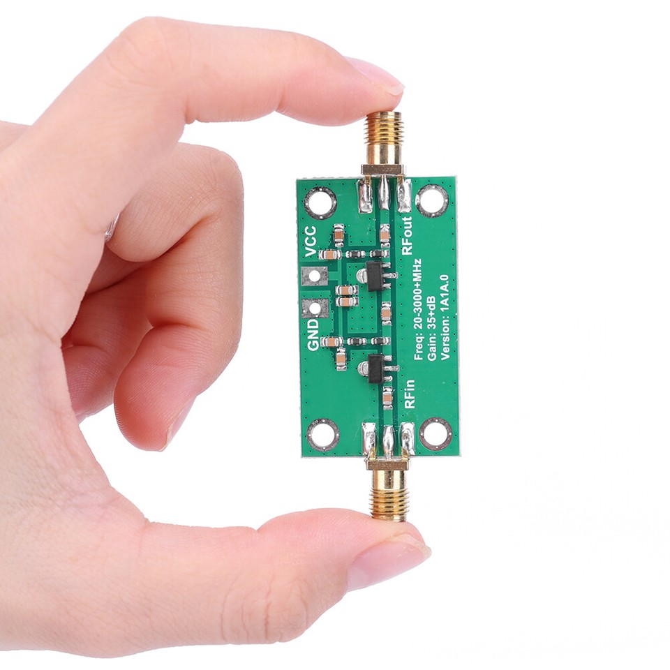 35dB Gain RF Signal Power Amplifier Low Noise Gain Broadband Module ...