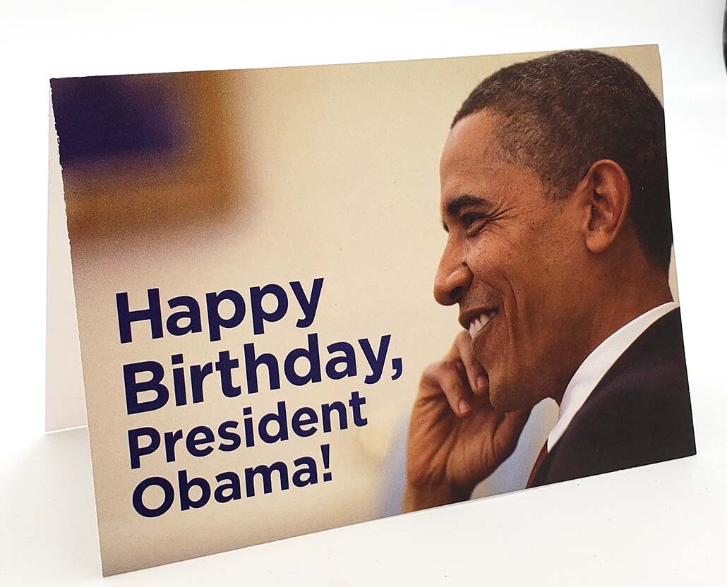Obama Birthday Card Miss Me Yet President Obama Birthday Greeting