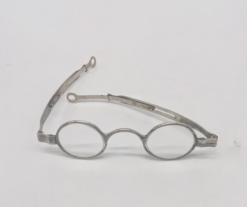 Antique early 19th century English Sterling silver spectacles Franklin ...