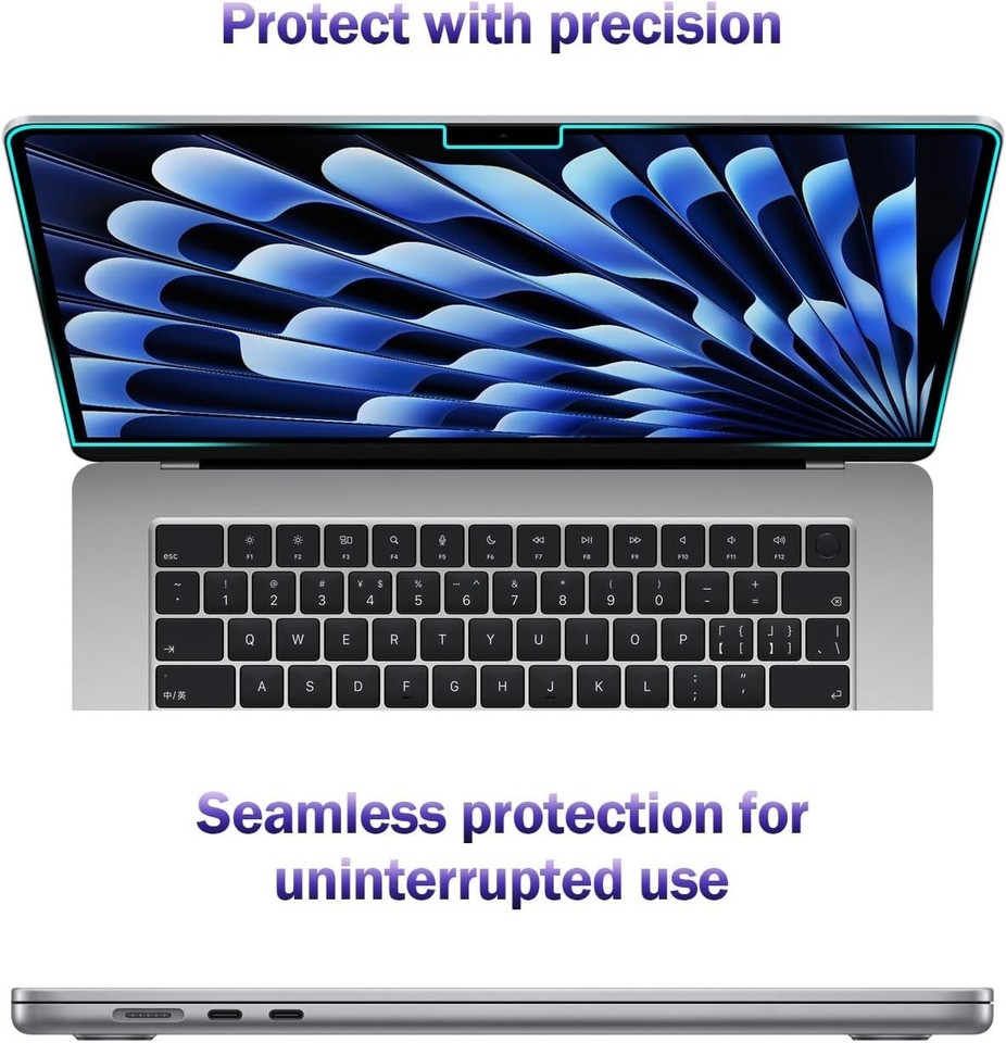 2-Pack Anti Blue Light Matte Screen Protector for MacBook Air 13.6 ...