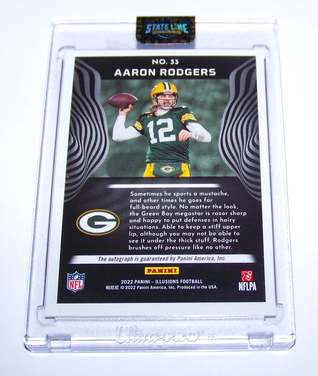Aaron Rodgers AUTO 2022 Panini Illusions Signature Gold 3/3 Packers ...