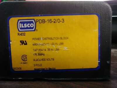 Terminal Blocks - Ilsco Power Distribution Block