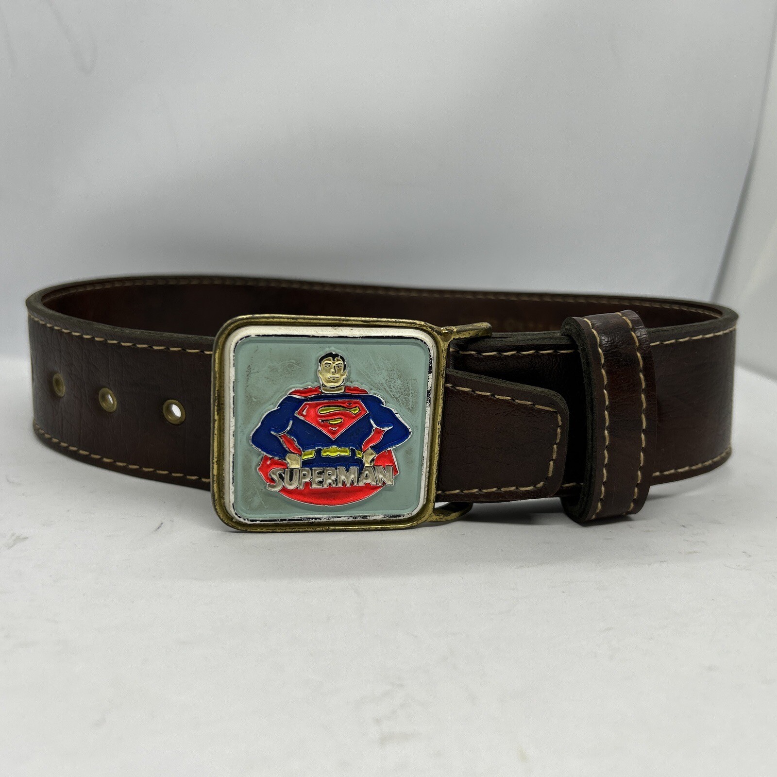 Vintage 1975 Superman Super Powers Kids Belt & Buckl… - Gem
