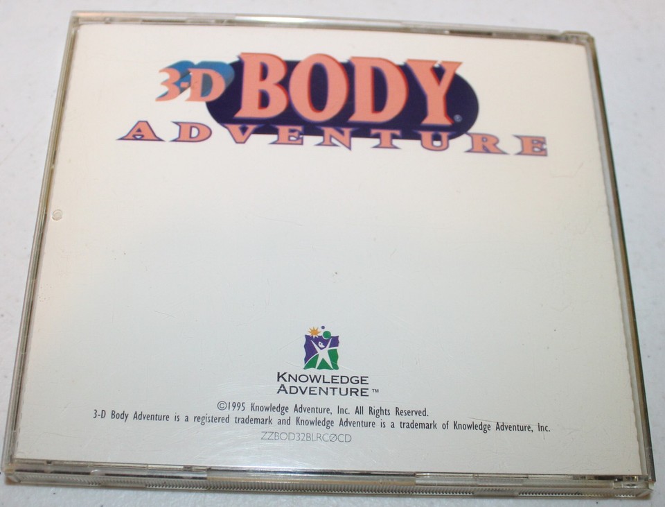 3D Body Adventure w/User’s Guide PC/MAC CD ROM-Knowledge Adventure ...