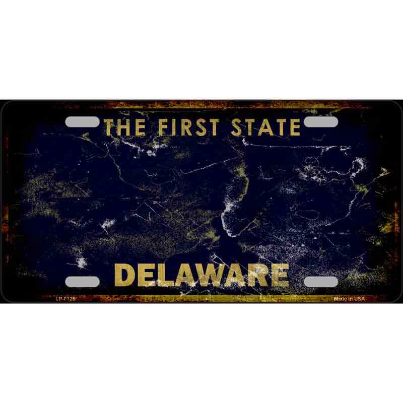 Delaware State Rusty Novelty Metal License Plate Tag LP-8125 | eBay