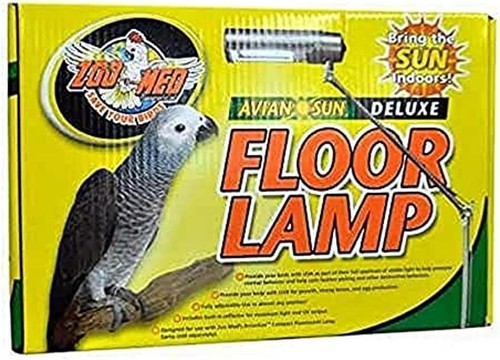 Zoo Med Avian Sun Deluxe Floor Lamp For Birds Full Spectrum Uvb Uva ...