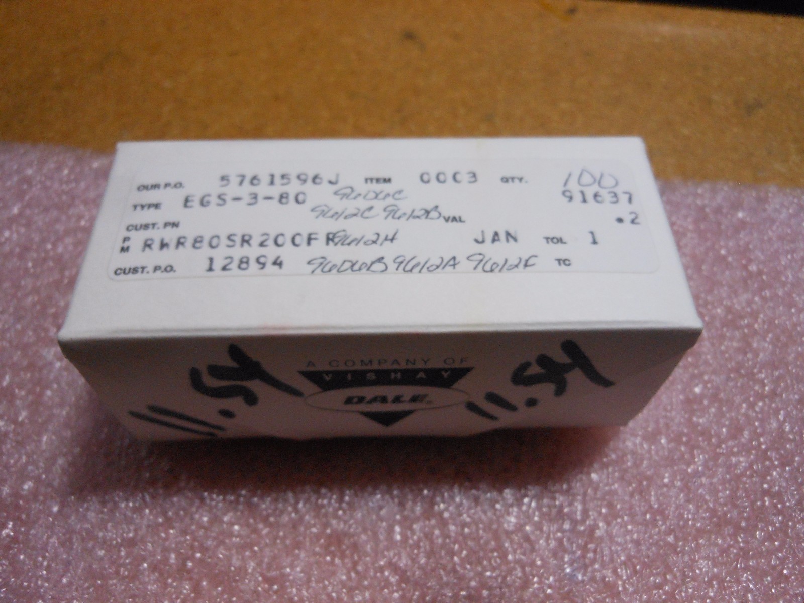 DALE RESISTOR PART # RWR80SR200FR EGS-3-80 0.20 OHMS 1% 2W | eBay