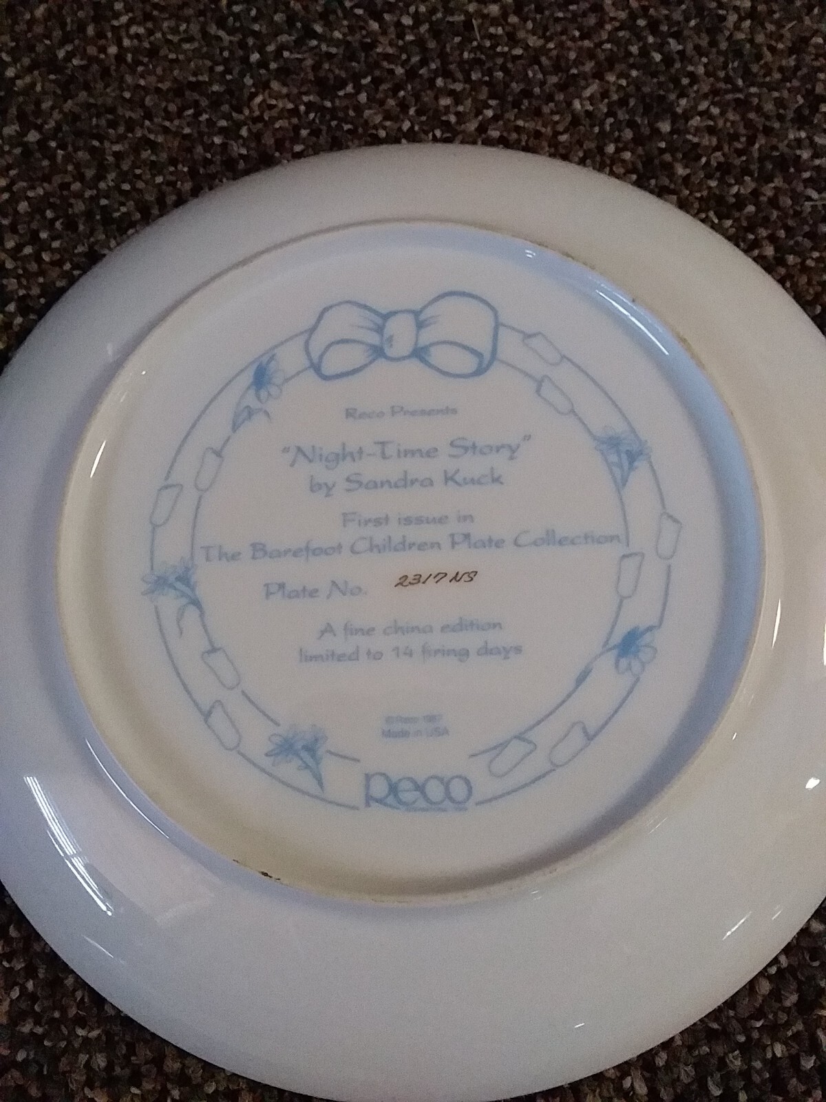 3 - Reco Plates by Sandra Kuck The Barefoot Children Collection | eBay