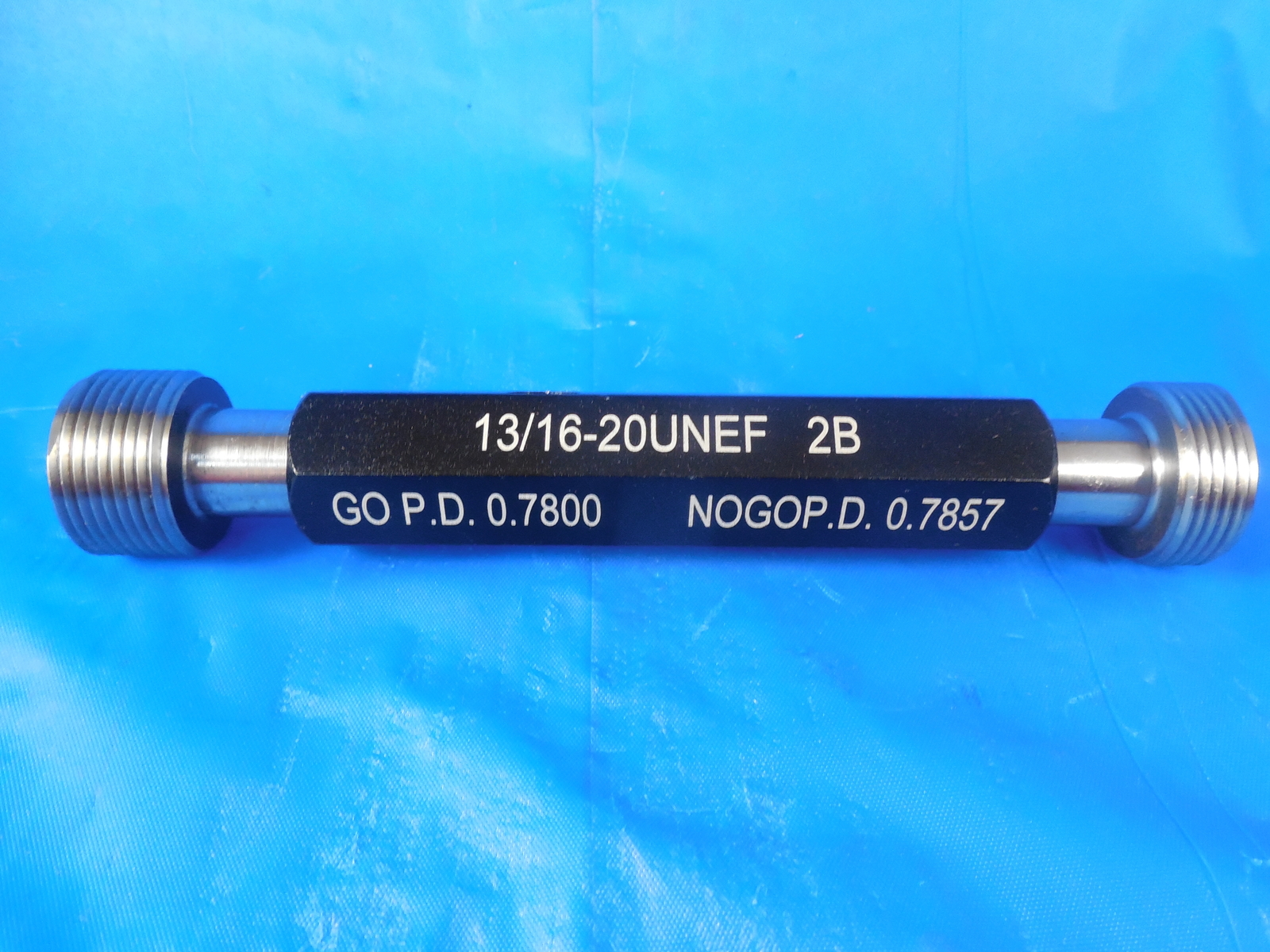 NEW 13/16 20 UNEF 2B THREAD PLUG GAGE .8125 GO NO GO P.D.'S = .7800 ...