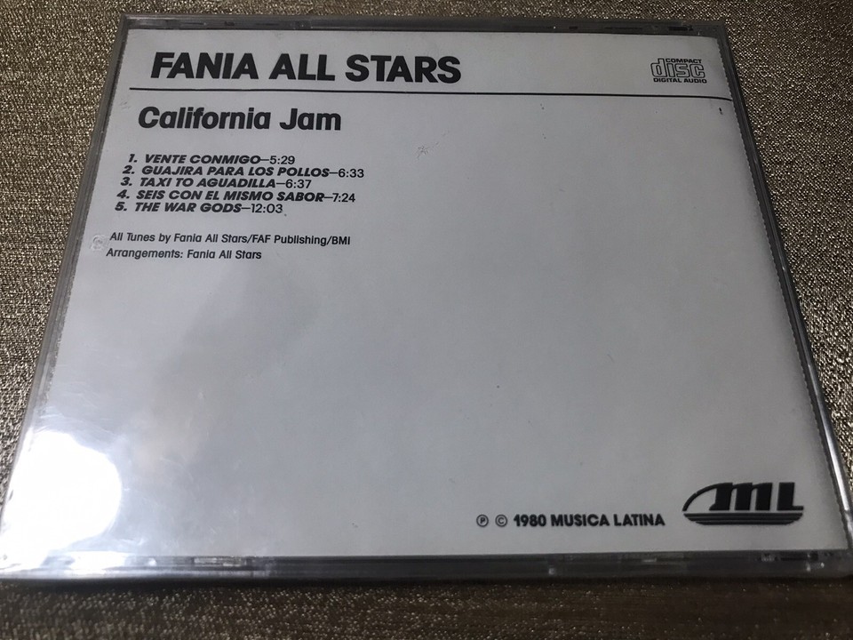 FANIA Mega RARE CD Fania All Stars California Jam Guajira Para Los ...