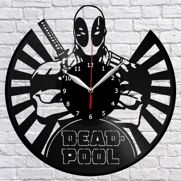 DeadPooL Vinyl Record Wall Clock Home Decor Fan Art Handmade Original ...