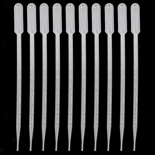 50 Stück 10 ml Transfer Pipetten mit Graduierung, 1 ml Tropfpipette ...