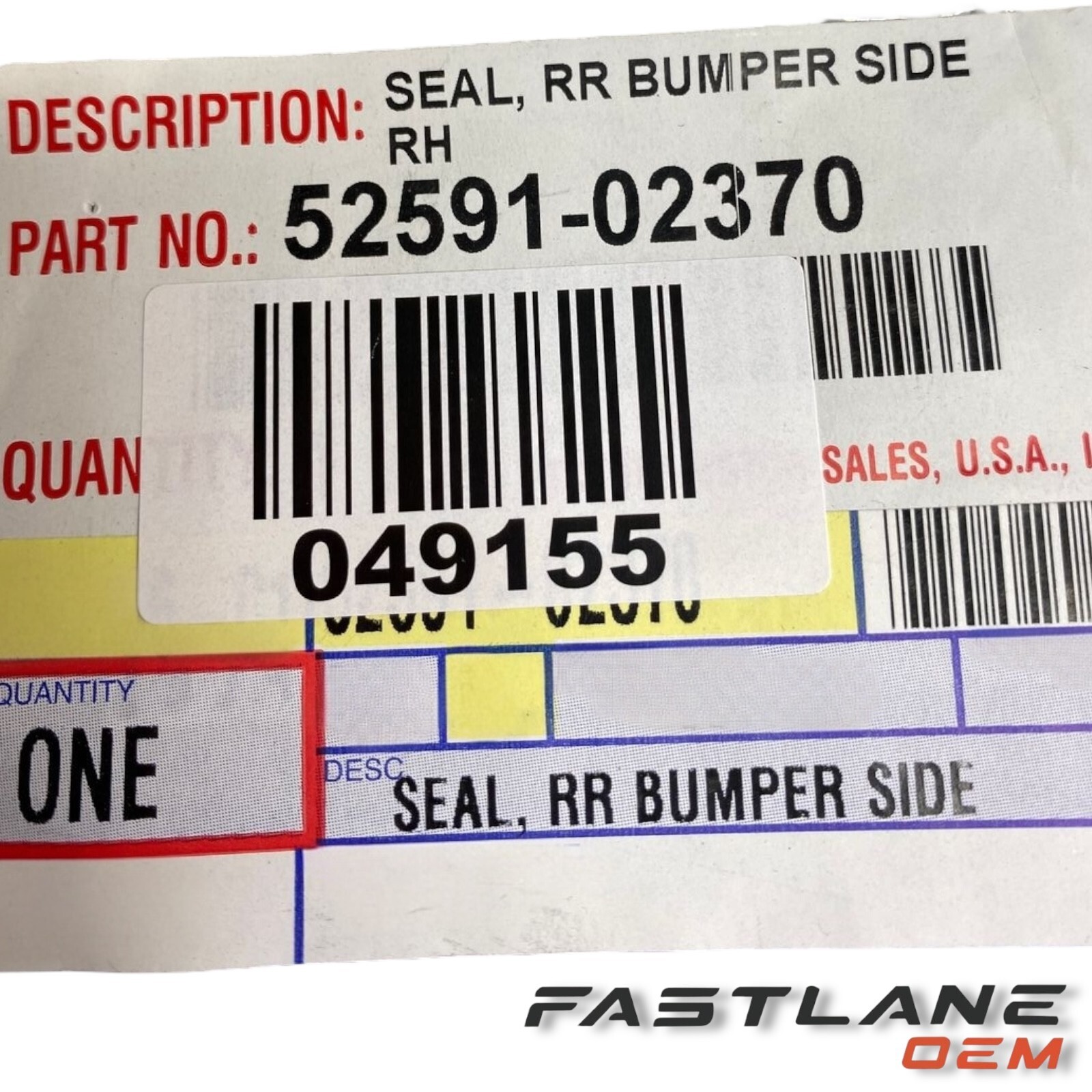 Genuine OEM Bumper Cover Support Rail for Toyota 5259102370 for sale ...