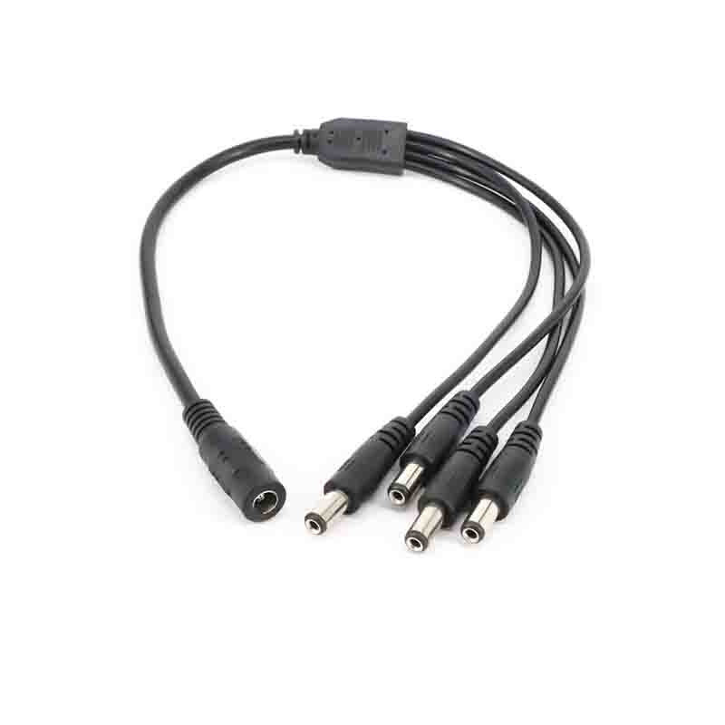 12V DC 1 Female to 2/4/8 Way Male Power Plug Splitter Cable For CCTV ...