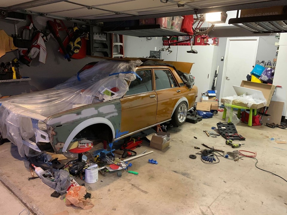 Fender Flares Wider Body Kit Wheel Arches metal for Datsun 510 4d / V3 ...